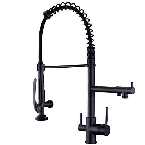 3 Way Kitchen Faucet, Kitchen Faucet with Separate Spigot for RO Water ...