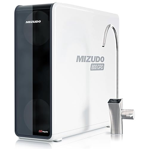800GPD Reverse Osmosis Water Filter, MIZUDO 9 Stage Tankless RO Filtration System Under Sink, 3: ...