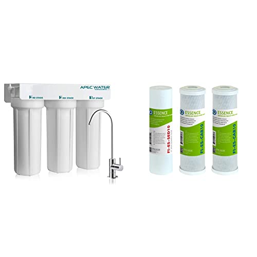 APEC Water Systems WFS-1000 3 Stage Under-Sink Water Filter System ...