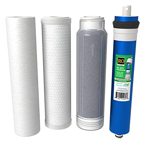 AQUATICLIFE Reverse Osmosis 10” Replacement Filter Cartridges Kit ...