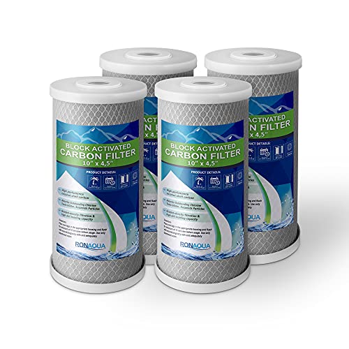 Big CTO Carbon Block Water Filters 4.5" x 10" Whole House Cartridges ...