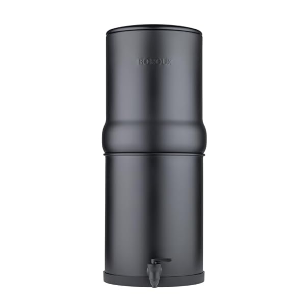 Boroux Legacy Gravity-Fed Countertop Stainless Steel Water Filter ...
