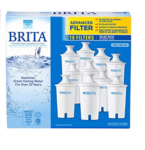 Brita Advanced Pitcher Filter SpecialQuantity Pack (10 Pack Total ...