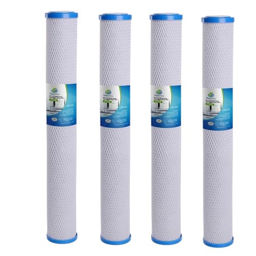 CFS – 4 Pack CTO Carbon Block Water Filter Cartridges Compatible with ...