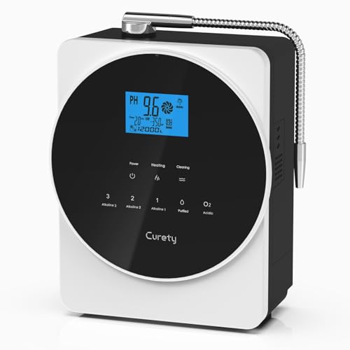 Curety Alkaline Water Ionizer Machine, Water Machine PH 3.5-10.5 for ...