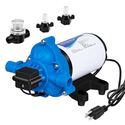 DC HOUSE 110 Volt RV Water Pressure Diaphragm Pump 4GPM 50PSI 33-Series ...