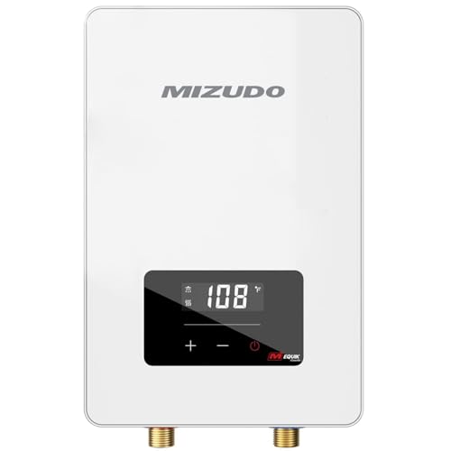 Electric Tankless Water Heater, MIZUDO 3.5KW, Small Instant Hot Water ...