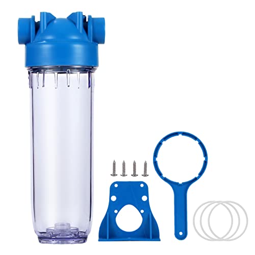 Geekpure 10-Inch Whole House Clear Water Filter Housing - 3/4"NPT Brass ...