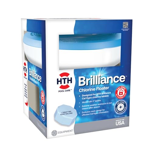 HTH 91035 Brilliance Chlorine Floater Swimming Pool Care, Designed for ...