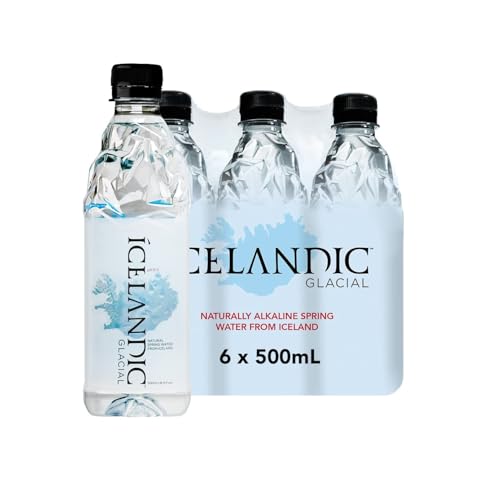 Icelandic Glacial Natural Spring Alkaline Water, 500 ml / 16.9 Fl Oz ...