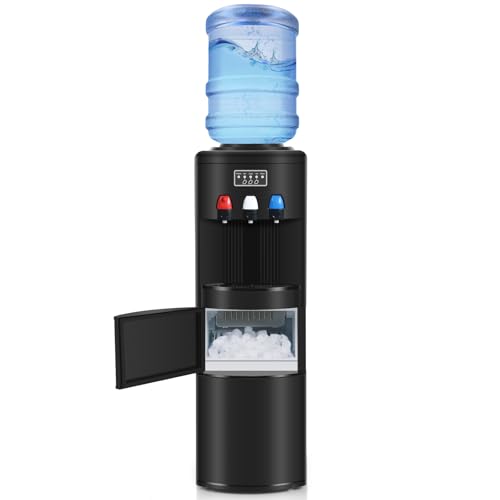 ICEPURE Water Dispenser with Ice Maker, 3-in-1 Hot and Cold Water ...