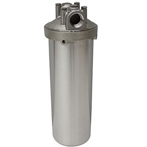 INTBUYING Stainless Steel Filter Housing for 10’’Filter, 3/4in NPT ...