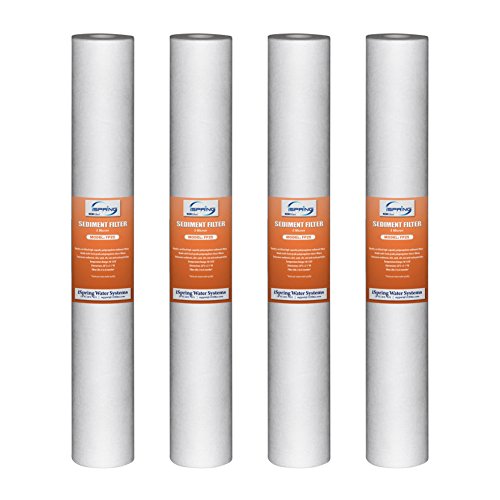 iSpring FP25X4 High Capacity 20” x 2.5” Water Replacement Cartridges ...