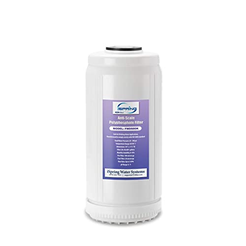 iSpring FWDS80K Anti-Scale Water Filter Replacement Cartridges, 10” x 4 ...