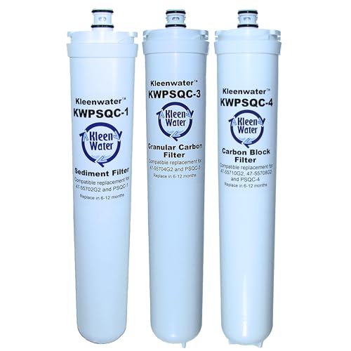 KleenWater Replacement Cartridges for Water Factory SQC4 System, 3M ...