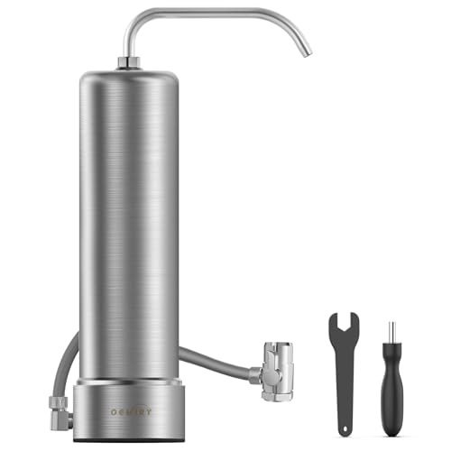 OEMIRY Countertop Water Filter System, NSF/ANSI 42 Certified, Stainless ...