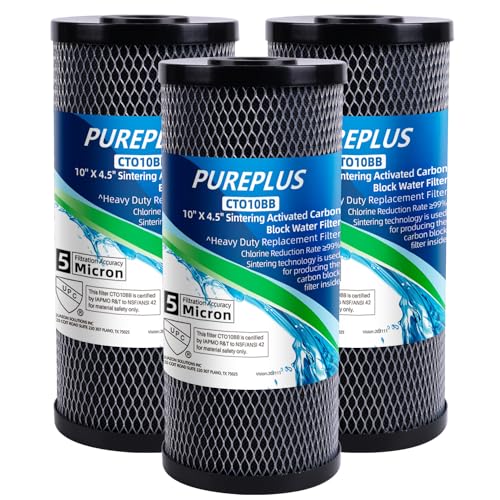 PUREPLUS Coconut Shell Water Filter Cartridge | Activated Carbon Block ...
