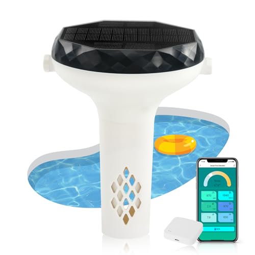 RYAKKA Floating Smart Pool Monitor Newest Pool Water Testing Smart Pool ...