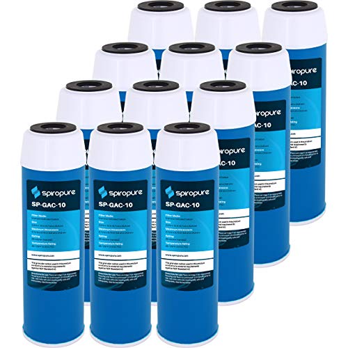 SpiroPure SP-GAC-10 10x2.5 20 Micron Coconut Shell Granular Activated ...