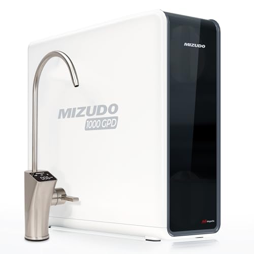 Tankless Reverse Osmosis System, Mizudo 1000GPD RO Under Sink Water Filter, 3-Year Filter Life ...