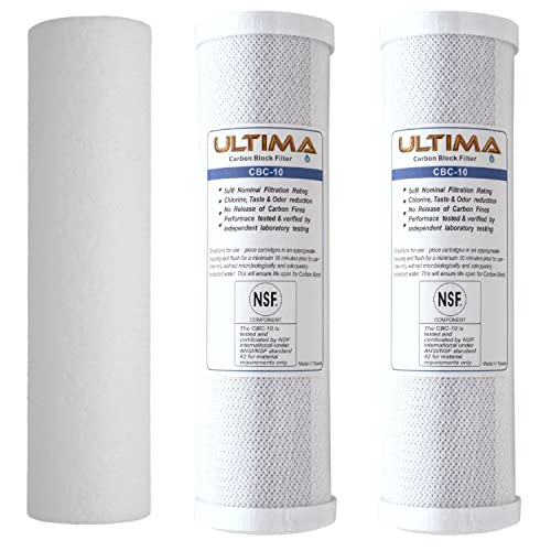 Ultima Water Double Capacity Pre-Filter Set, Stages 1-3, 12 Month ...