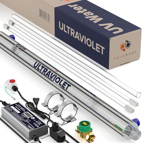 UV Water Purification System 55W, 12 GPM - UV Water Filter with ...