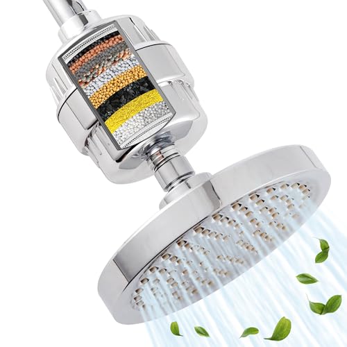 VANCOCO Filtered Shower Head, 15 Stage High Pressure Shower Filter ...