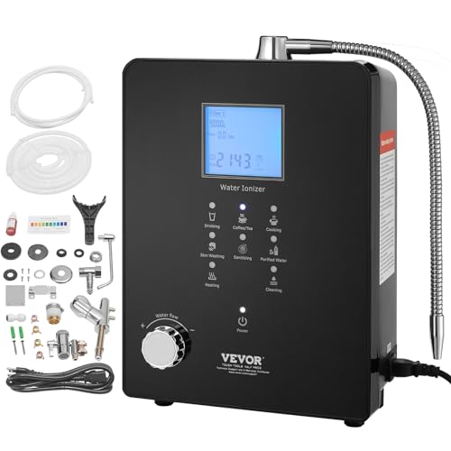 VEVOR Alkaline Water Ionizer Machine, pH 2.5-11.2 Alkaline Acidic ...