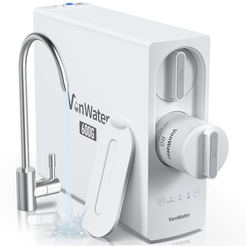 VonWater V2-600N Tankless Reverse Osmosis System, 7 Stage Under Sink ...