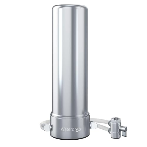 Waterdrop 5-Stage Stainless Steel Countertop Filter System, 8000 ...