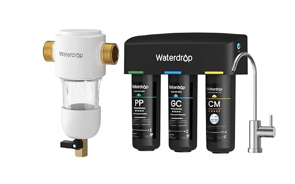 Waterdrop TSB-CM Under Sink Water Filter System and Waterdrop Spin Down ...