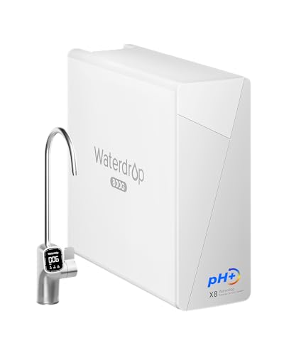 Waterdrop X8-Alkaline Mineral pH+ Tankless Reverse Osmosis System, NSF/ANSI 42&58&372 Certified ...