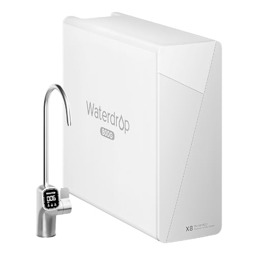 Waterdrop X8 Reverse Osmosis System, 800 GPD Tankless Reverse Osmosis ...