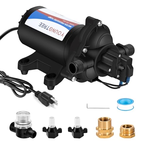 YOUNGTREE 110V Industrial Water Pressure Diaphragm Booster Pump 4.0GPM ...
